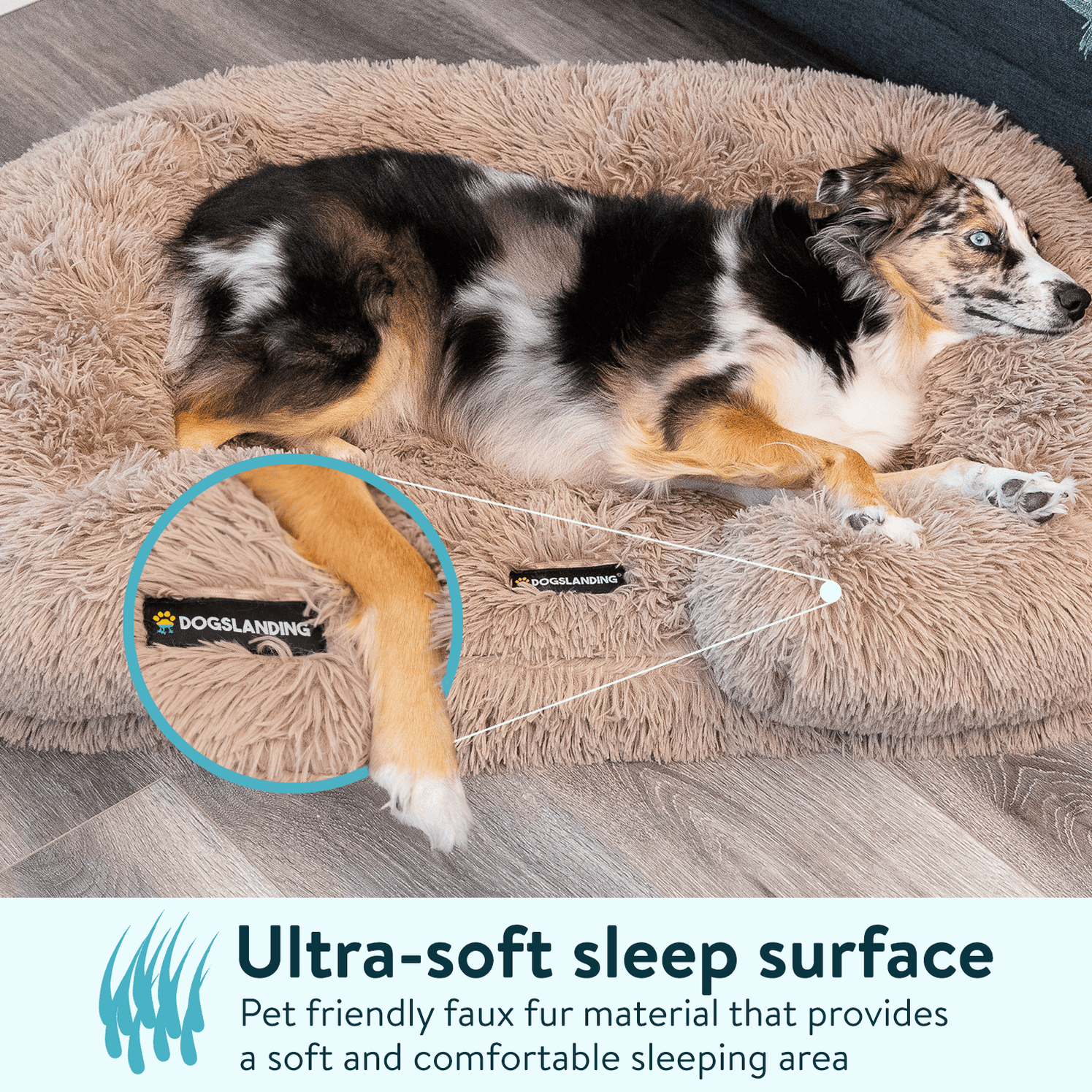 Dogslanding™ Calming Sofa & Toy Bundle | Pet Bed Set | Dogslanding