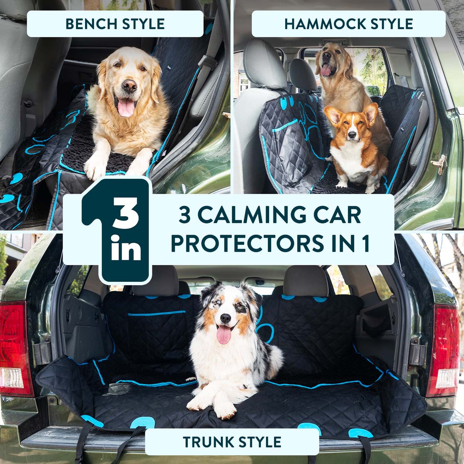 Calming Car Protector | Dog Car Seat for Anxiety | Dogslanding