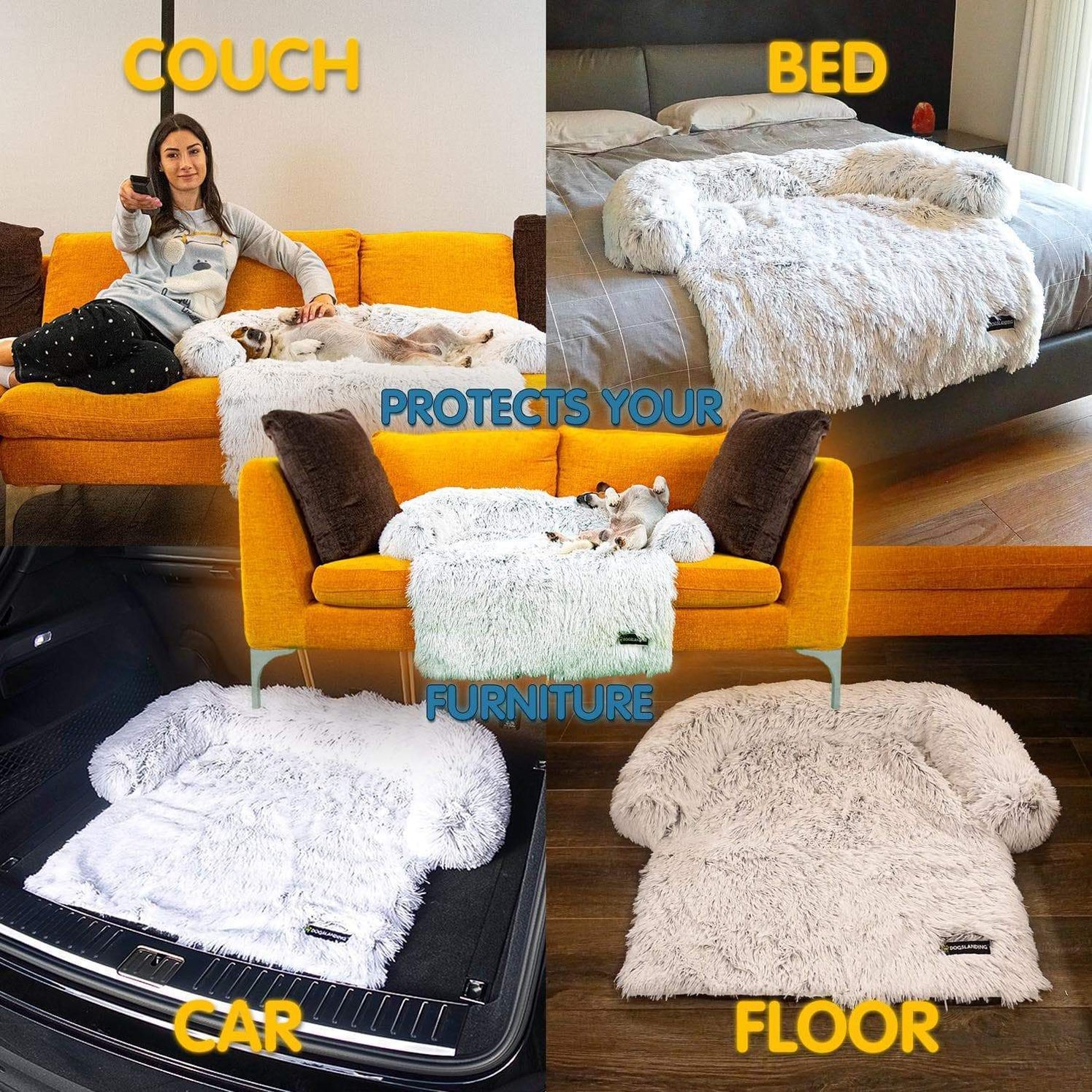 Dogs Landing Couch Protector